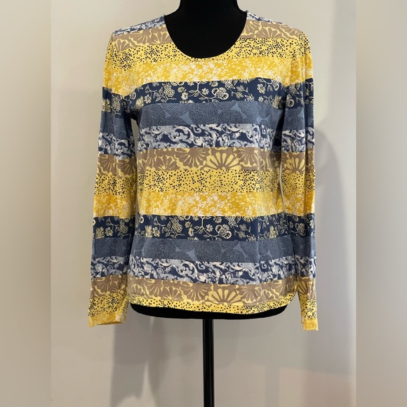 Christopher & Banks | Tops | Christopher Banks S Floral Striped Long ...